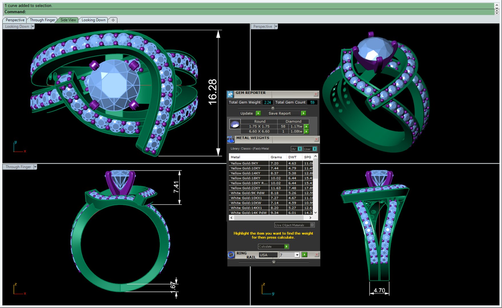 Digital CAD Ring stl -192 3D model - TurboSquid 2101110