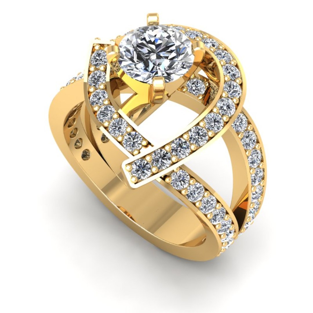 Digital CAD Ring stl -192 3D model - TurboSquid 2101110