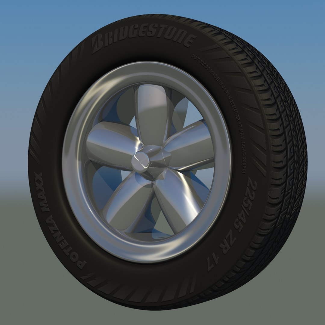 wheel sport fun rim 3d model