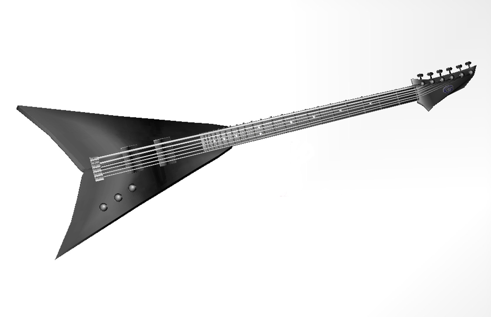 3d Model Rock Guitar