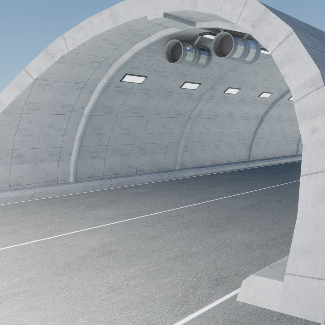 Car Tunnel 3D Model - TurboSquid 1846737