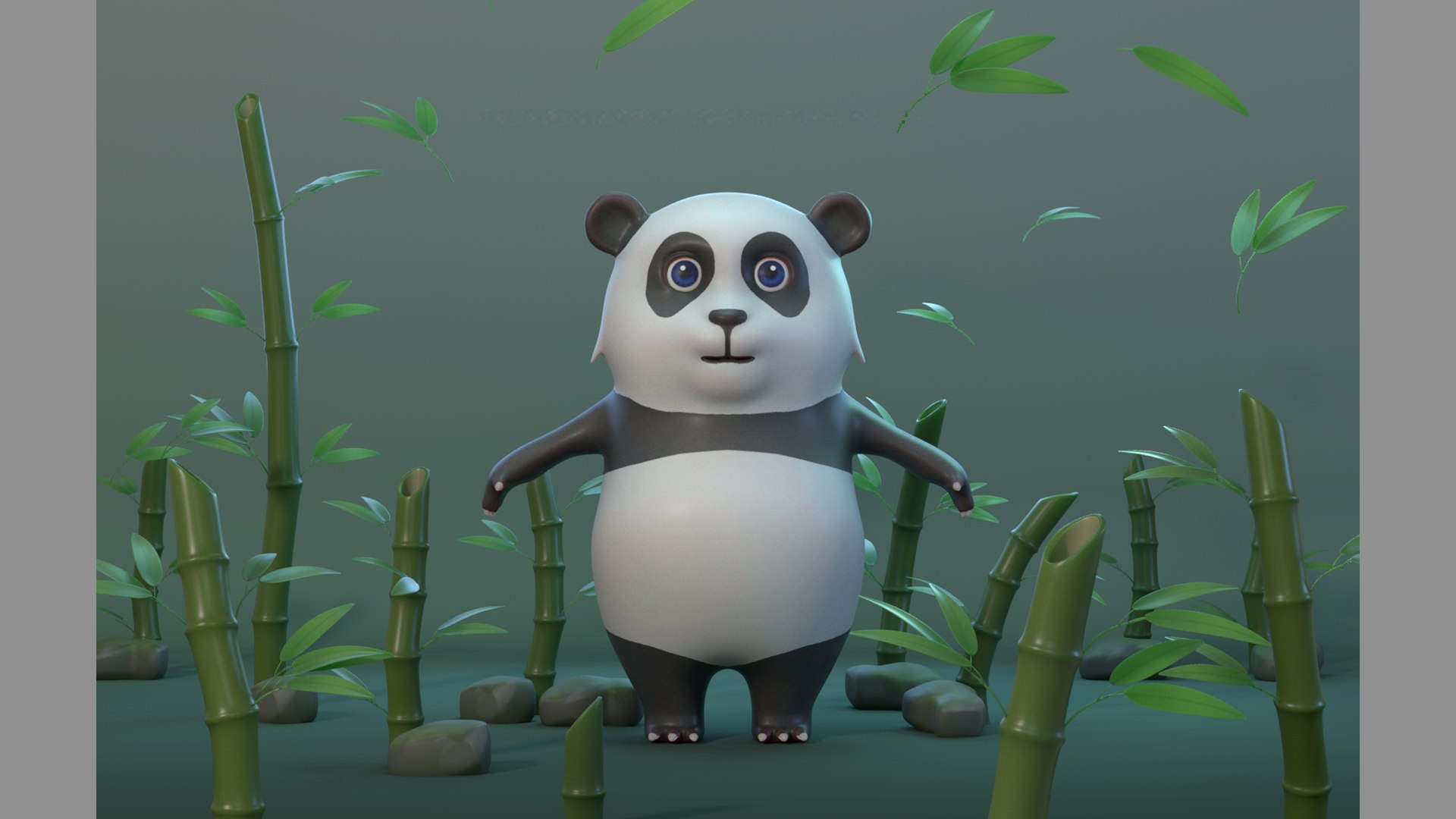 3D Cartoon Panda Giant Panda Animal - TurboSquid 1868408