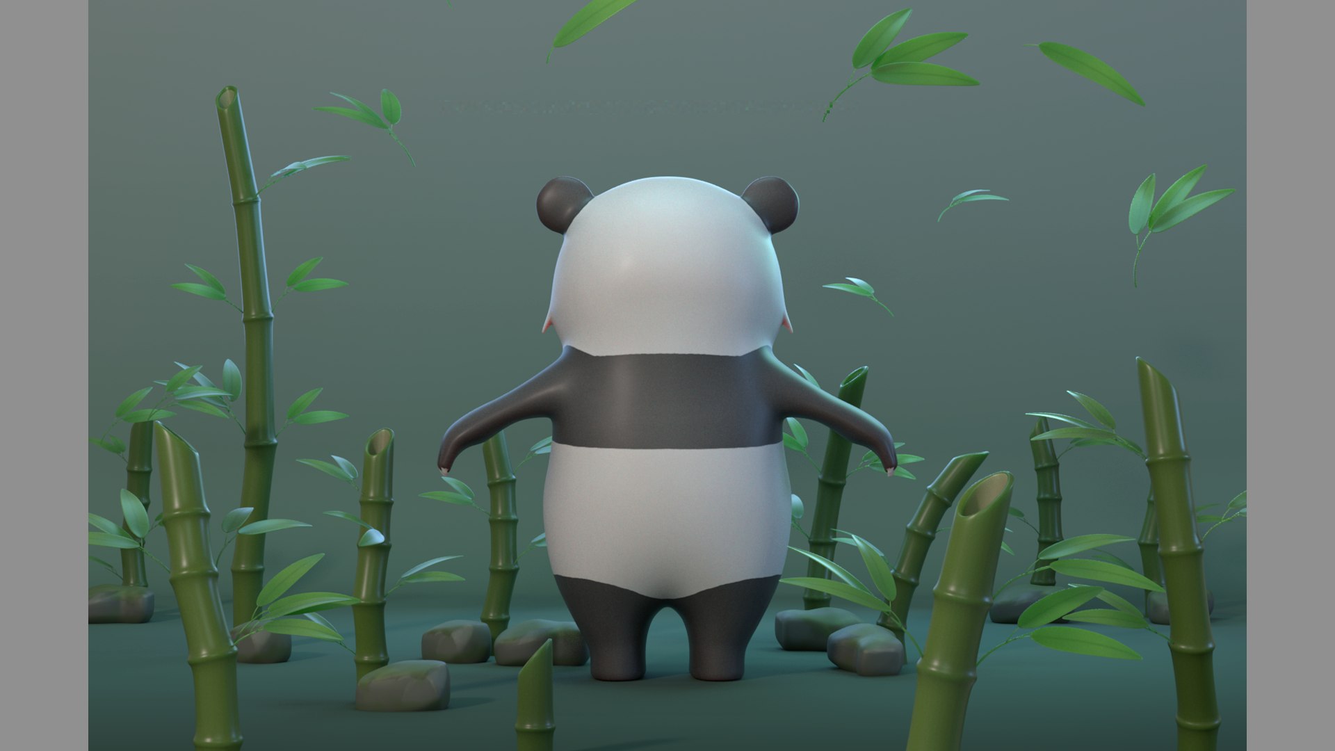 3D Cartoon Panda Giant Panda Animal - TurboSquid 1868408