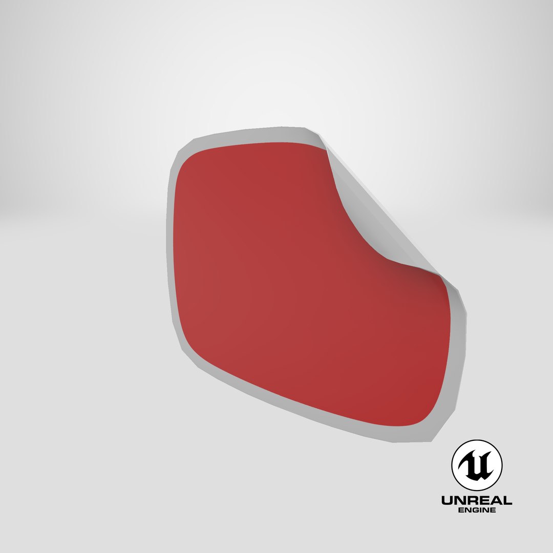 Sticker 01v PBR 3D Model - TurboSquid 1974926