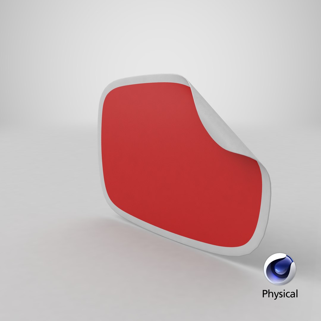 Sticker 01v PBR 3D Model - TurboSquid 1974926