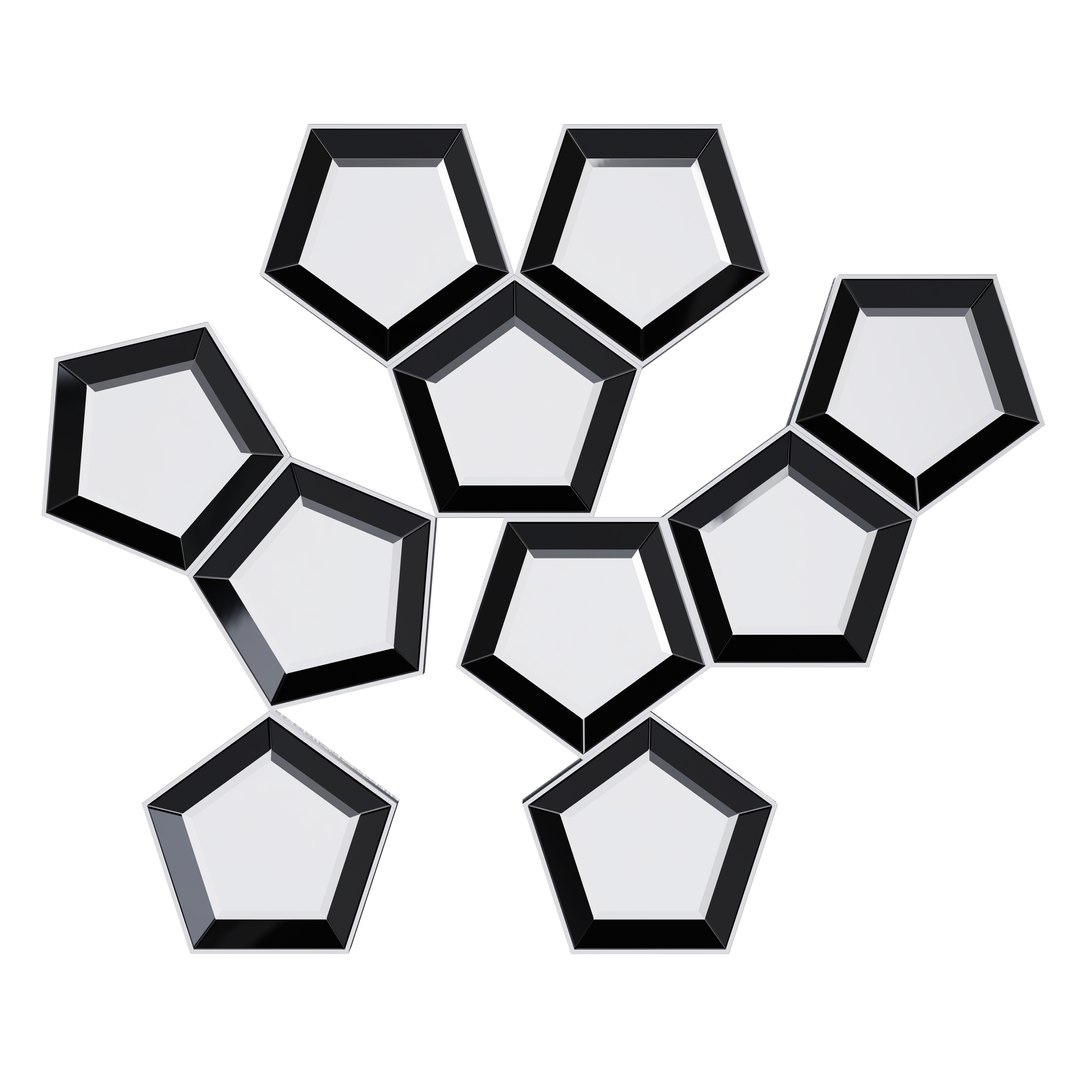 Pentagram Wall Art Mirror 3D Model - TurboSquid 2380590