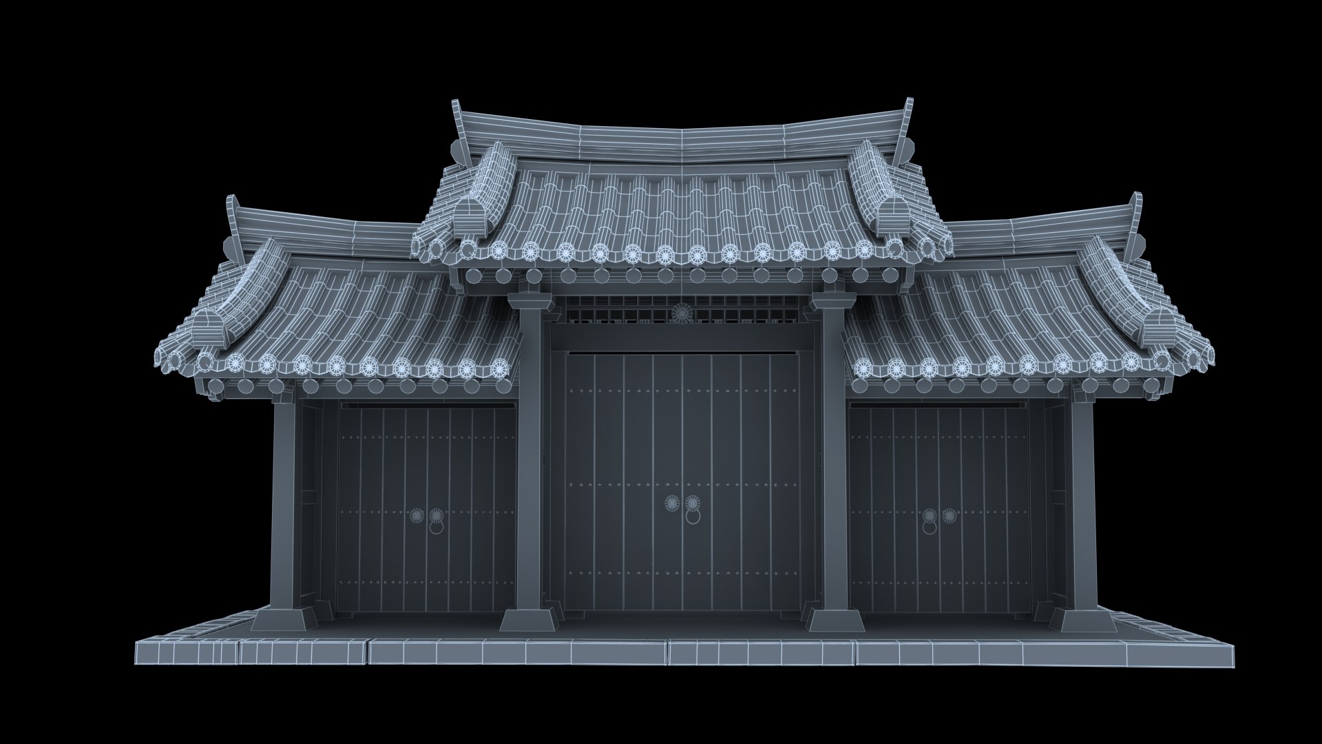 3D Korea house gate Soseldemun model - TurboSquid 2019949