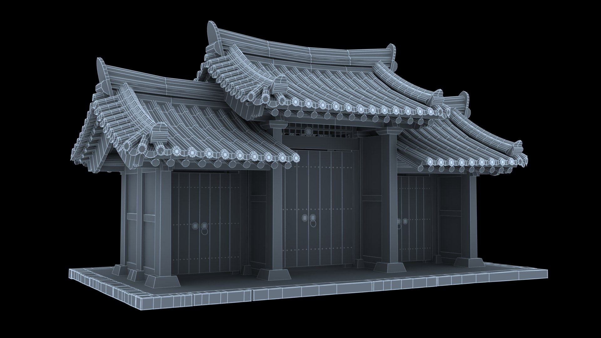 3D Korea house gate Soseldemun model - TurboSquid 2019949