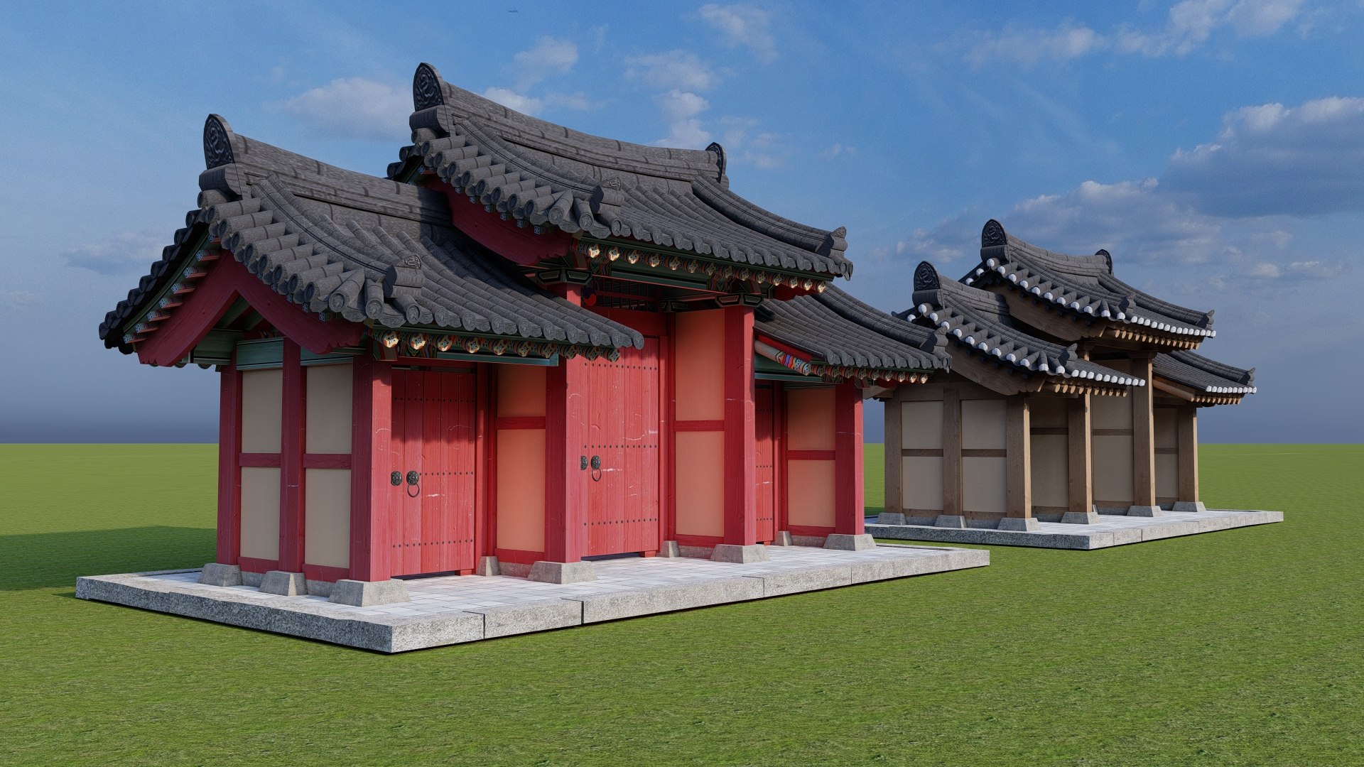 3D Korea house gate Soseldemun model - TurboSquid 2019949