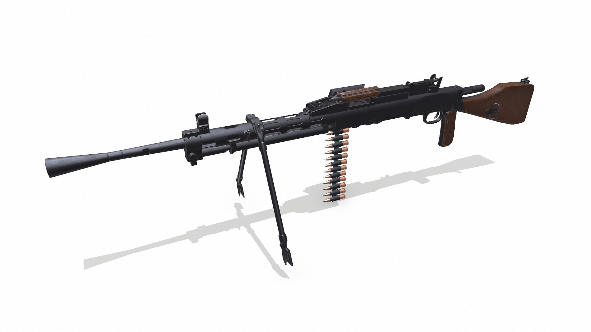 3D RP-46 Machine Gun Low-poly PBR Model - TurboSquid 2262527