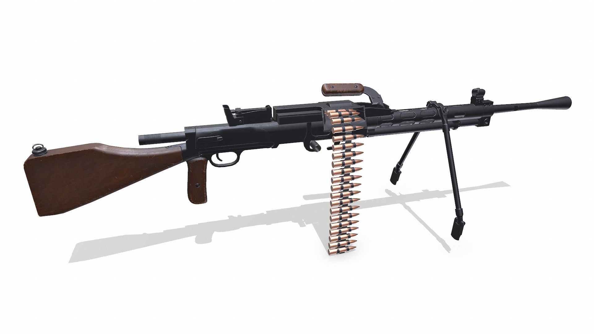 3D RP-46 Machine Gun Low-poly PBR Model - TurboSquid 2262527