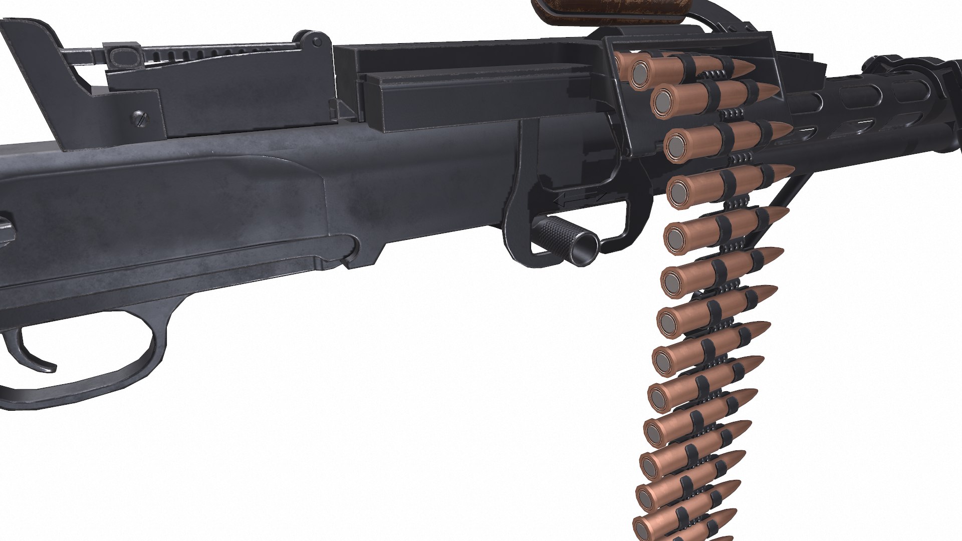 3D RP-46 Machine Gun Low-poly PBR Model - TurboSquid 2262527