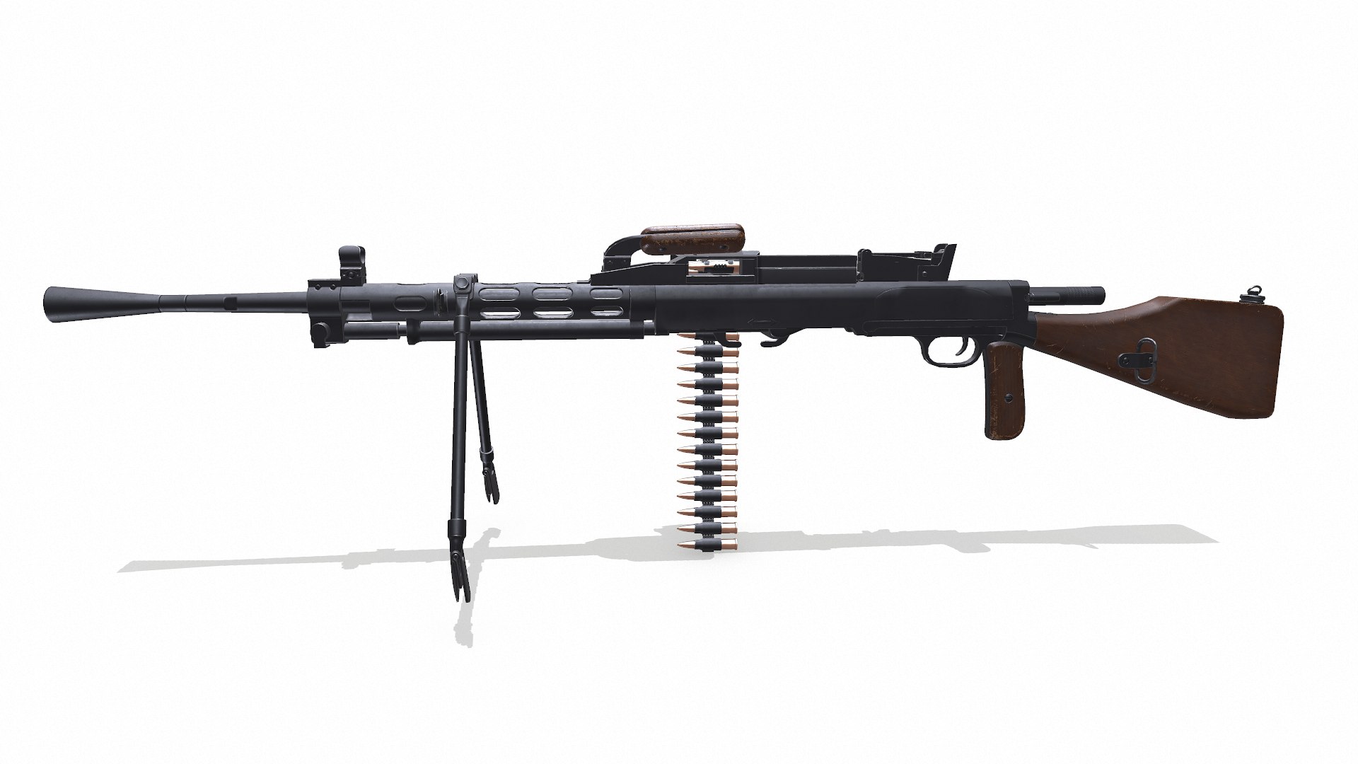 3D RP-46 Machine Gun Low-poly PBR Model - TurboSquid 2262527