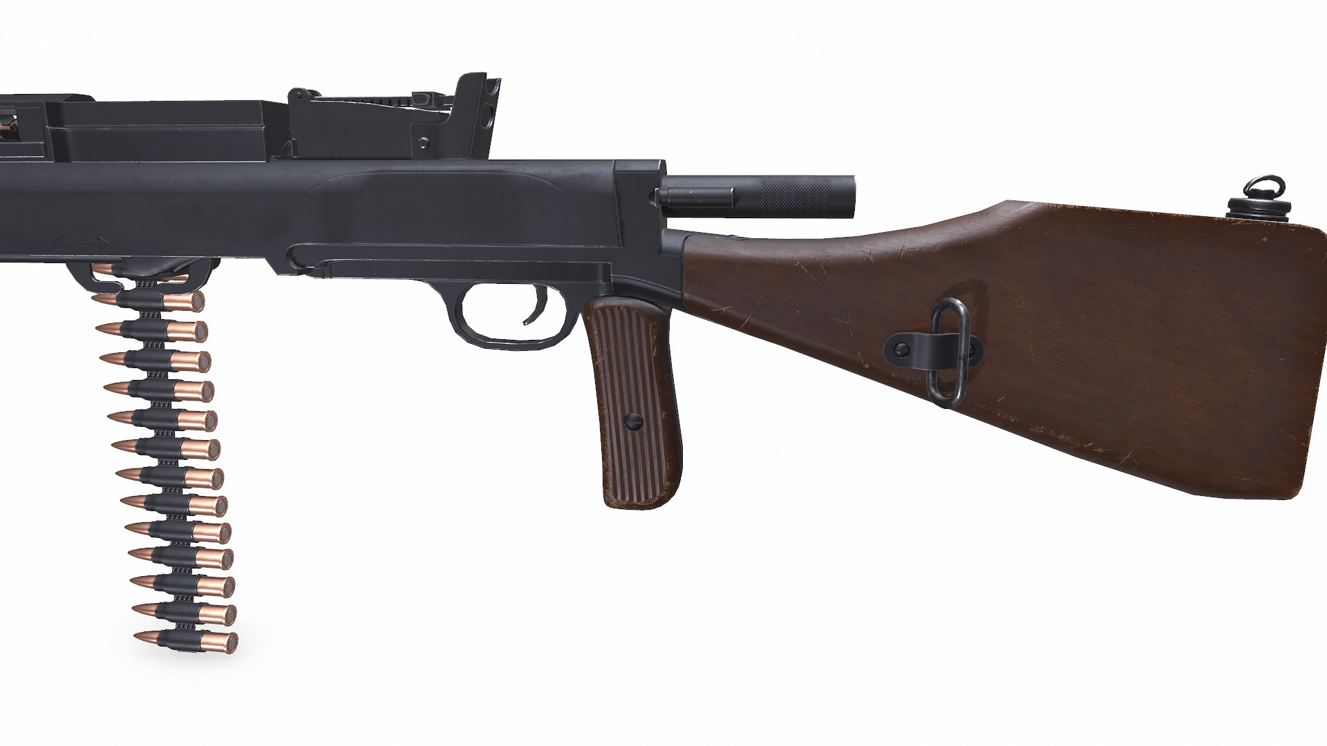 3D RP-46 Machine Gun Low-poly PBR Model - TurboSquid 2262527