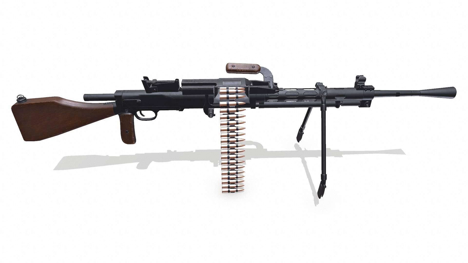 3D RP-46 Machine Gun Low-poly PBR Model - TurboSquid 2262527