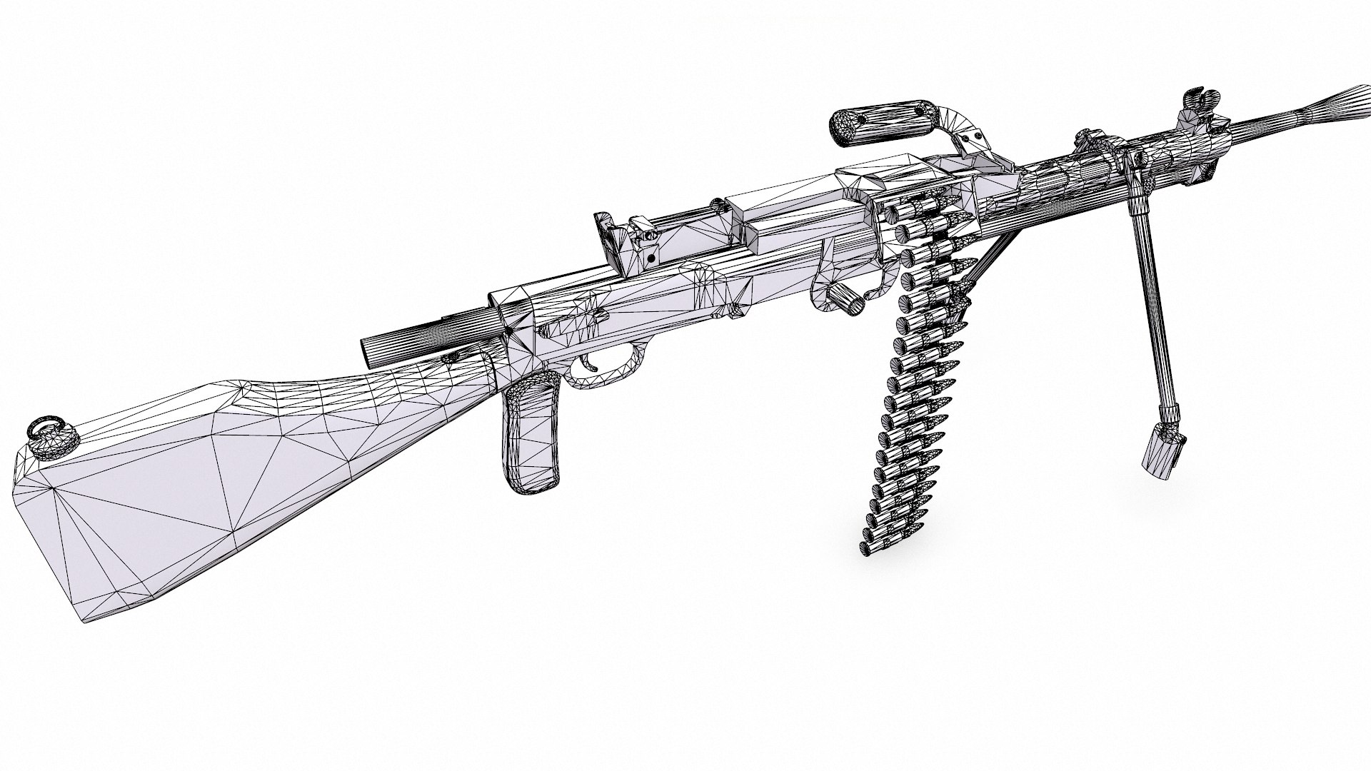 3D RP-46 Machine Gun Low-poly PBR Model - TurboSquid 2262527