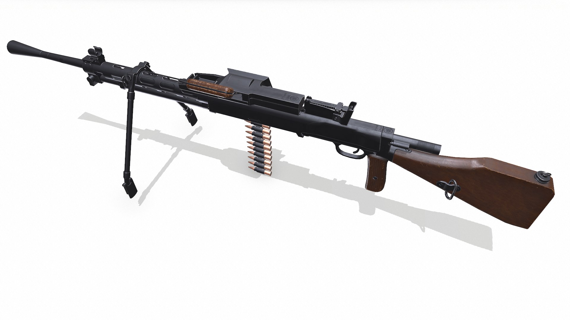 3D RP-46 Machine Gun Low-poly PBR Model - TurboSquid 2262527