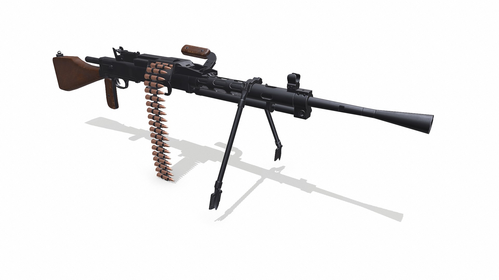 3D RP-46 Machine Gun Low-poly PBR Model - TurboSquid 2262527