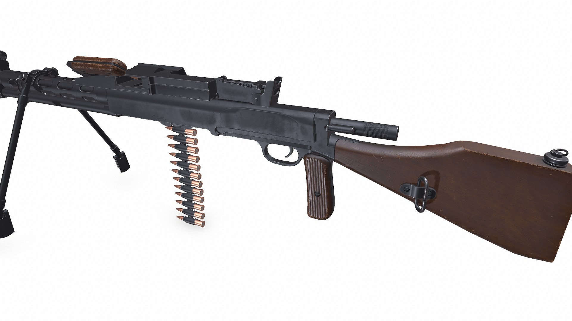 3D RP-46 Machine Gun Low-poly PBR Model - TurboSquid 2262527