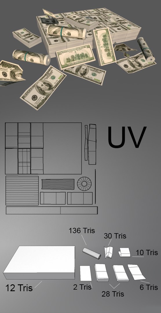 Money Pack 3D Model - TurboSquid 1422264