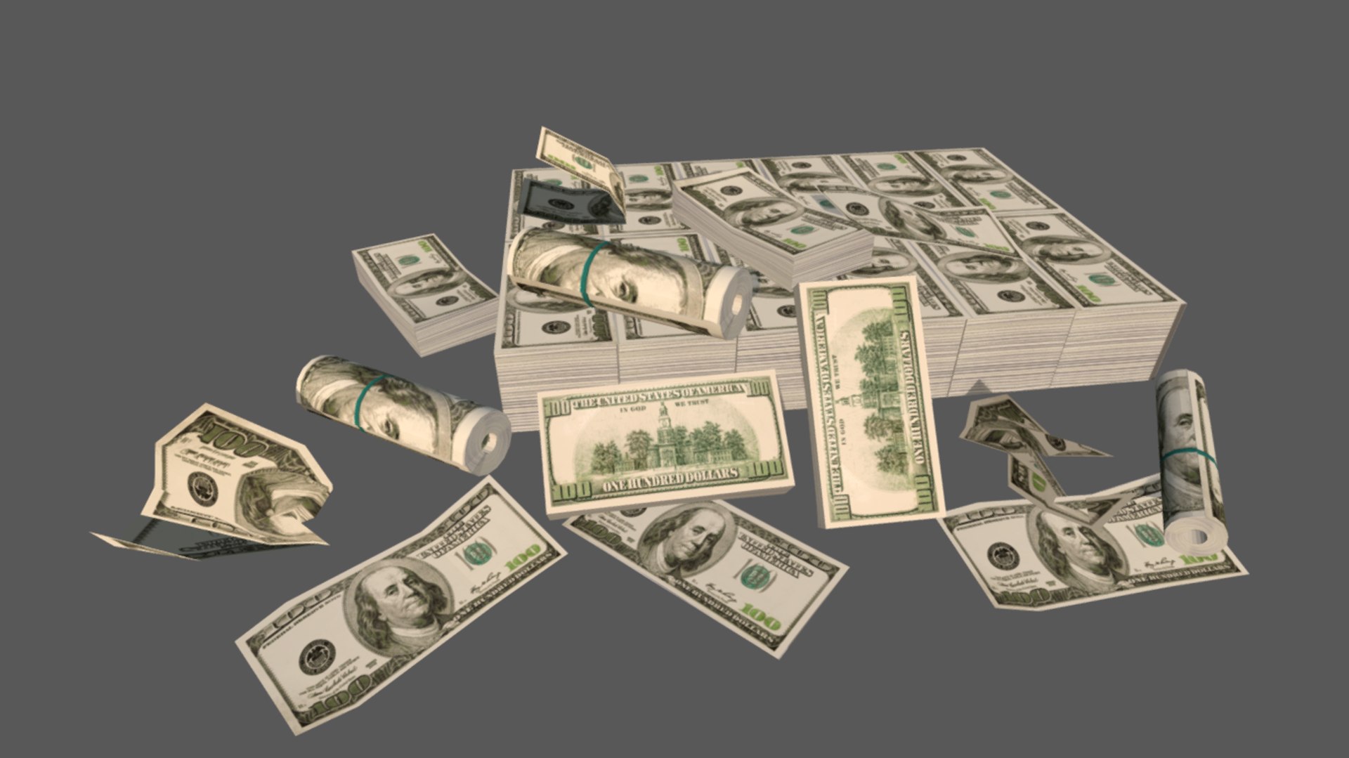 Money Pack 3D Model - TurboSquid 1422264