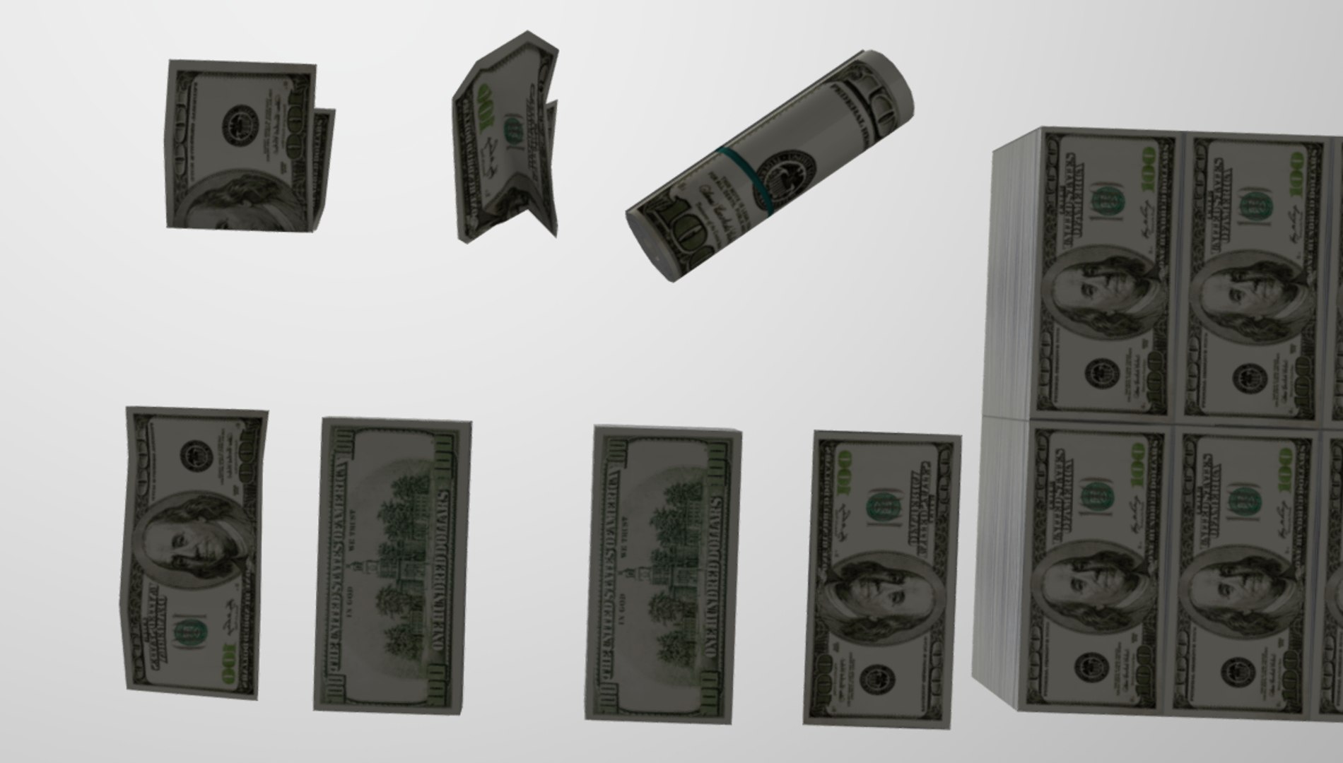 Money Pack 3D Model - TurboSquid 1422264