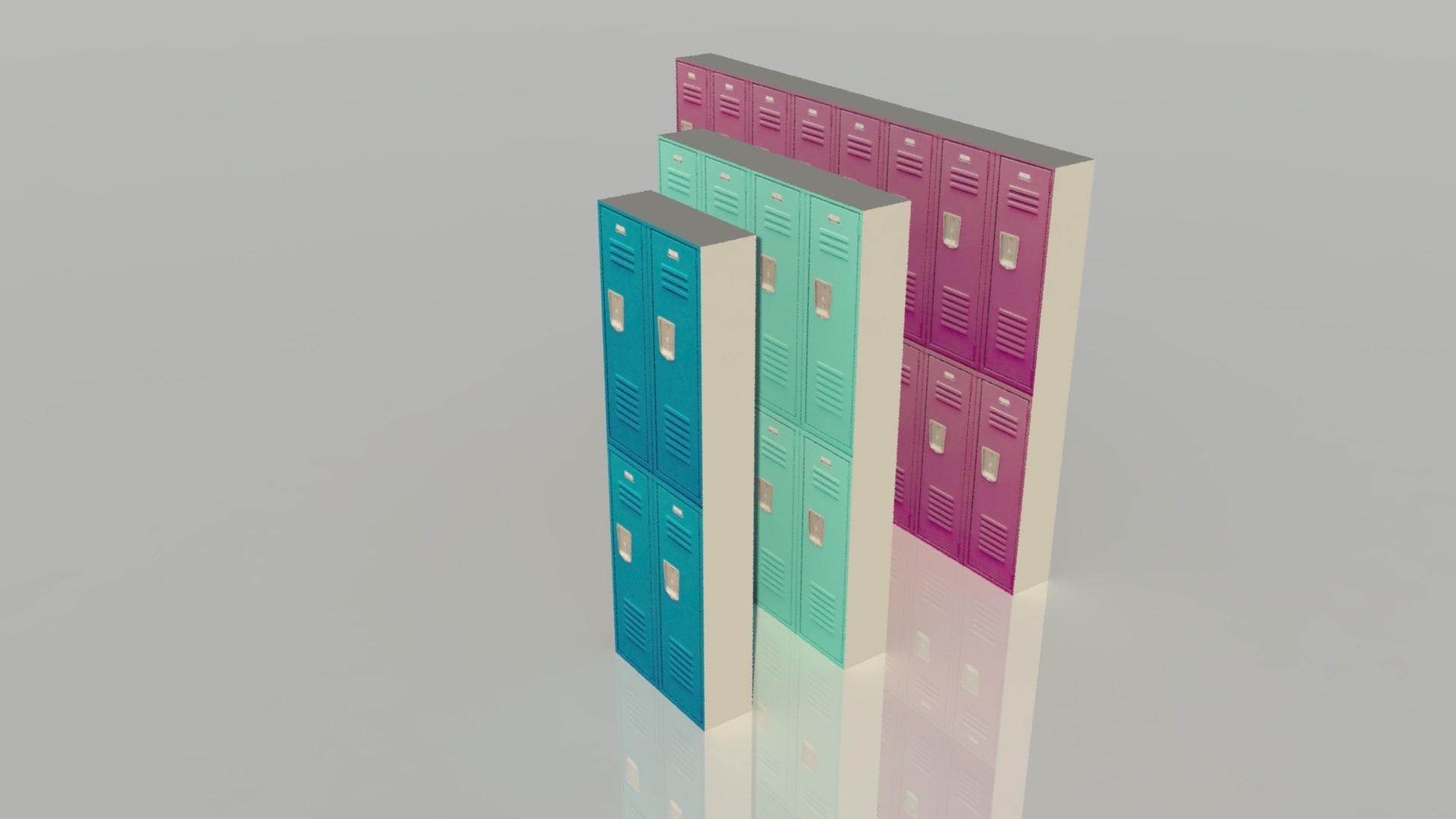 School Lockers 3d X