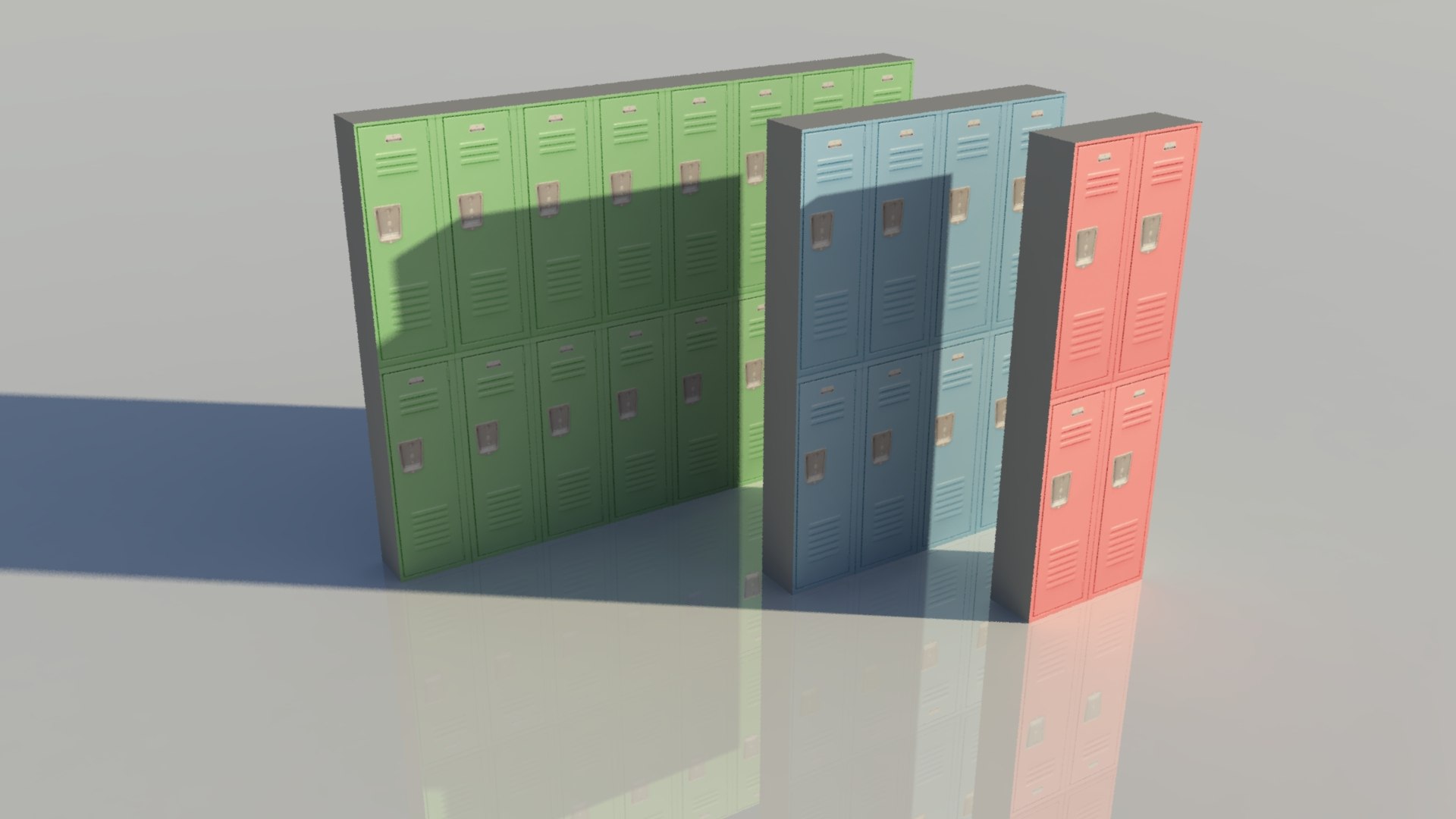 School Lockers 3d X