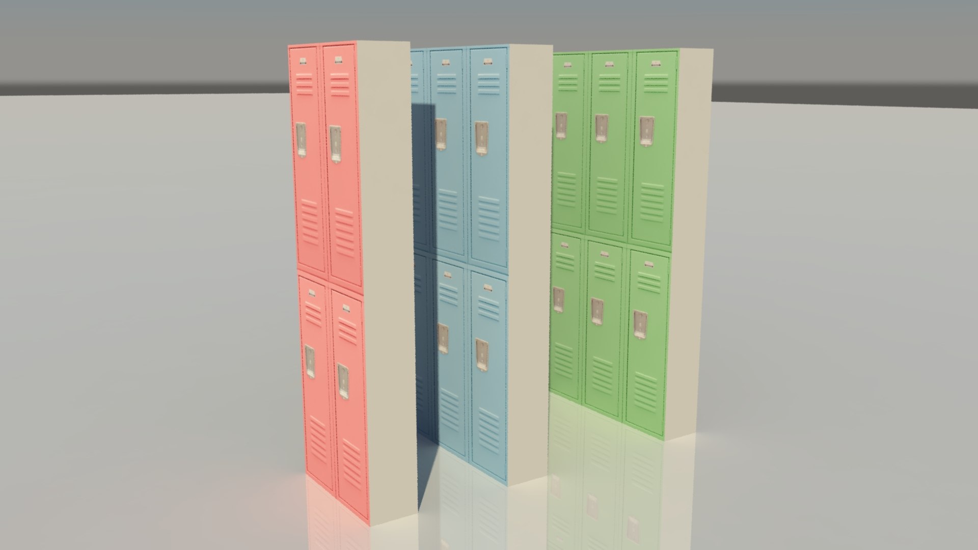 School Lockers 3d X