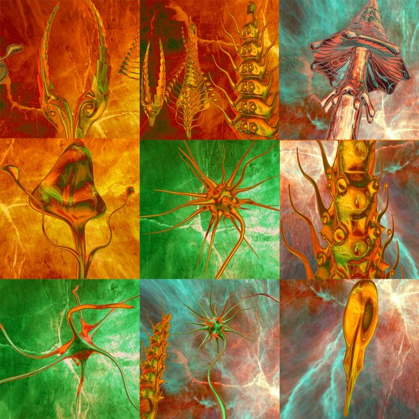 3D psychedelic form - TurboSquid 1433356