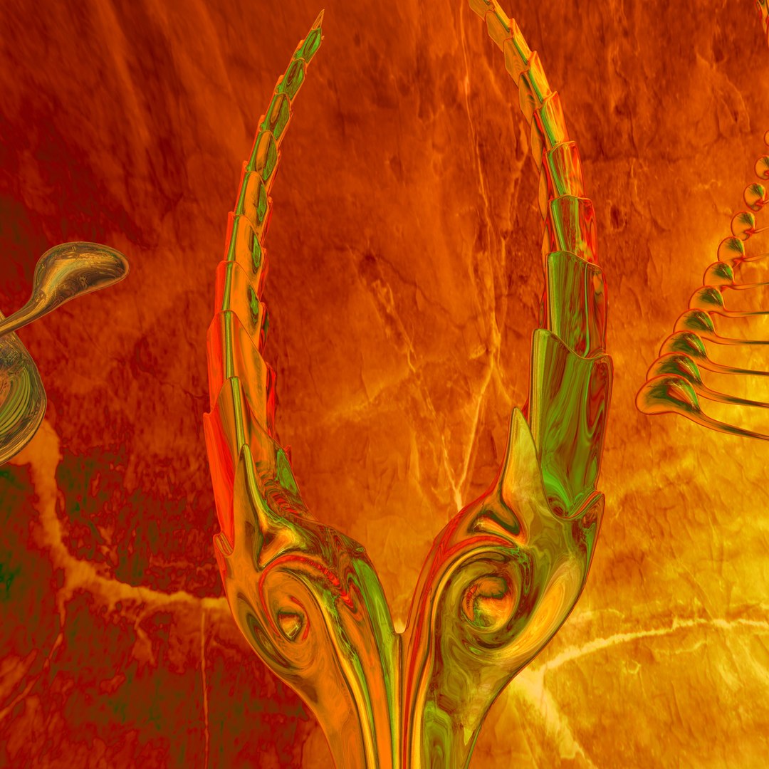 3D Abstract Materials Psychedelic Model - TurboSquid 1415106