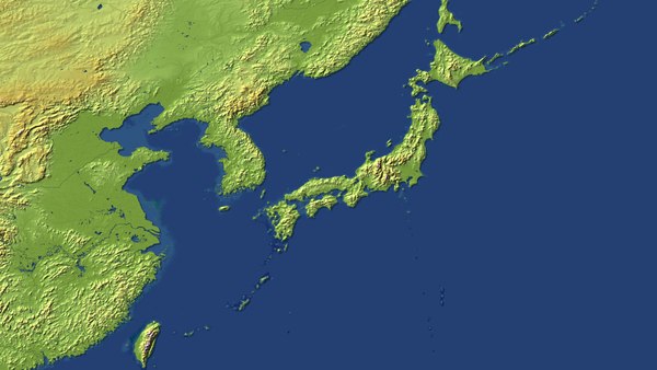 japan maps 3d model