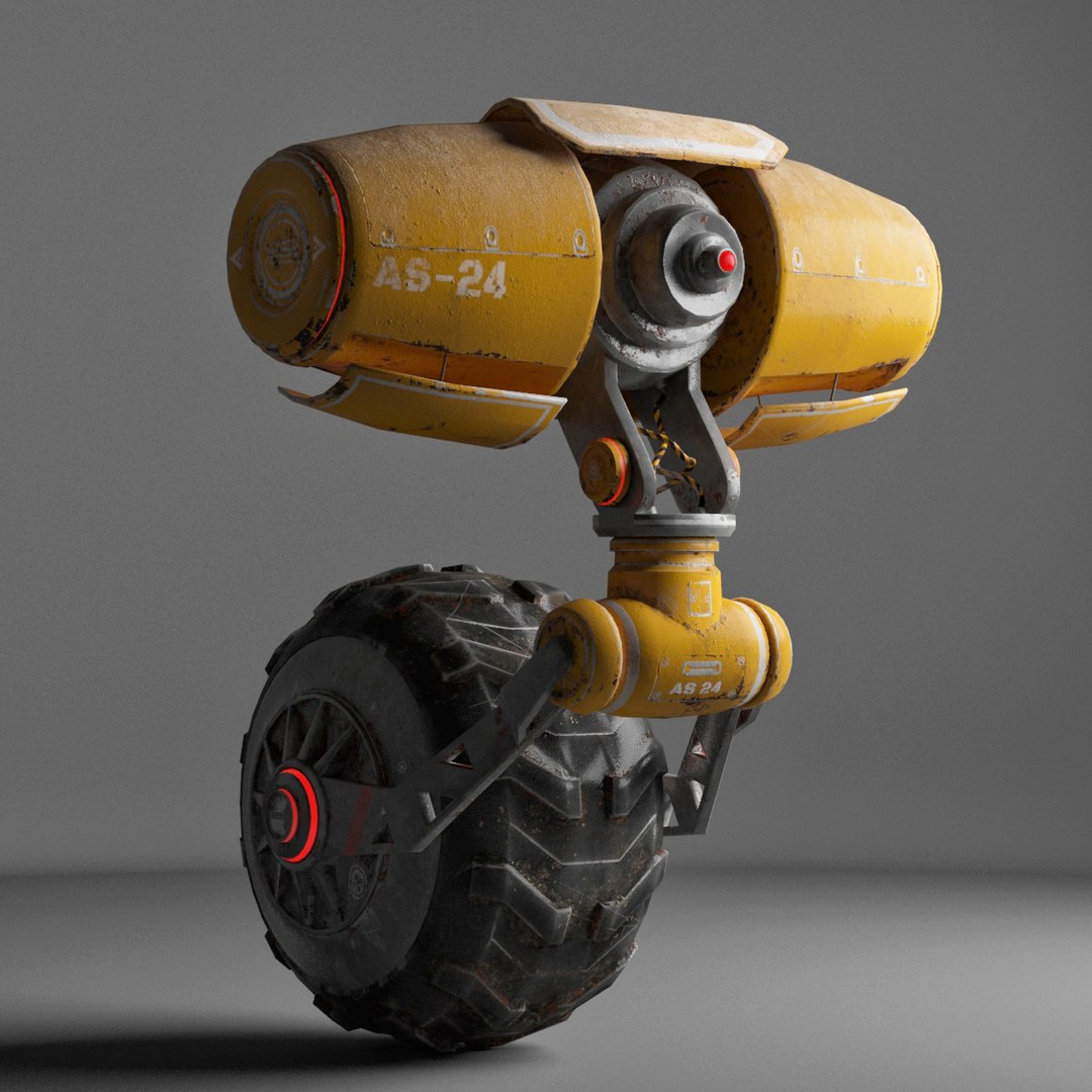 Yellow Robot Pbr 3D Model - TurboSquid 1353144