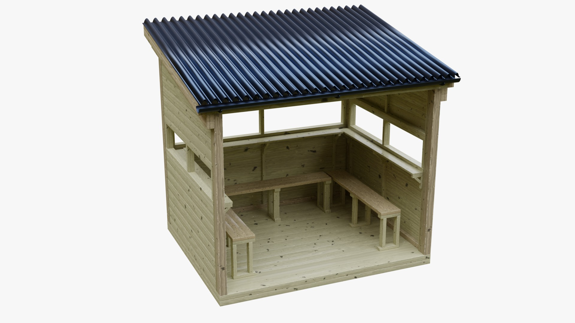 Bird hide 3D model - TurboSquid 2138931
