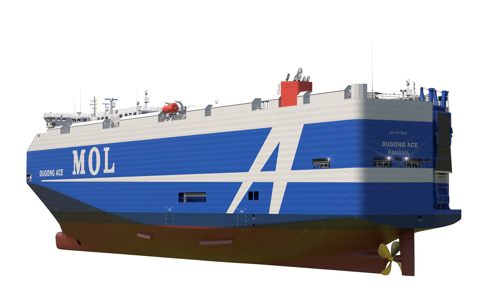 3D RoRo MOL DUGOND ACE - TurboSquid 1888208