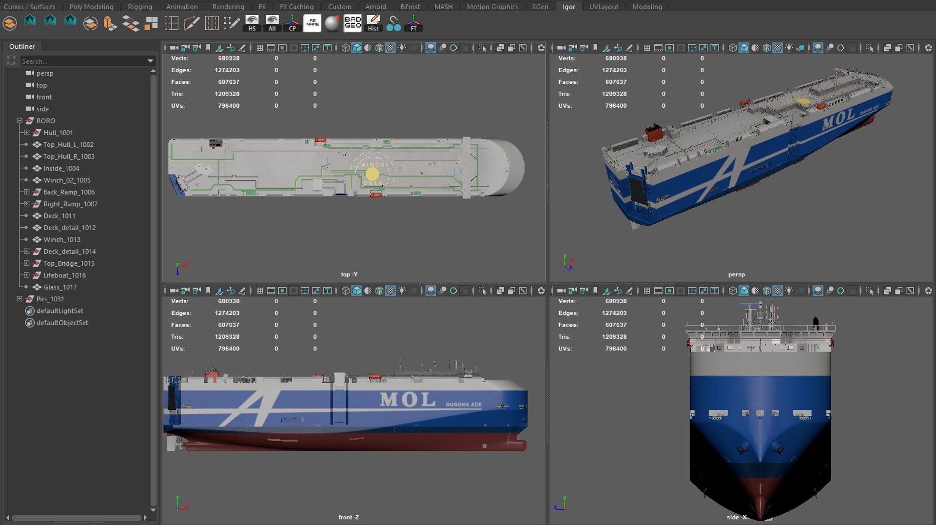 3D RoRo MOL DUGOND ACE - TurboSquid 1888208