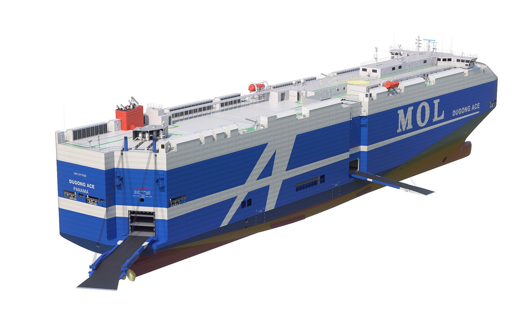 3D RoRo MOL DUGOND ACE - TurboSquid 1888208