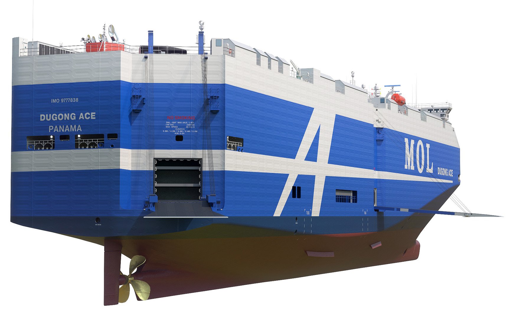 3D RoRo MOL DUGOND ACE - TurboSquid 1888208