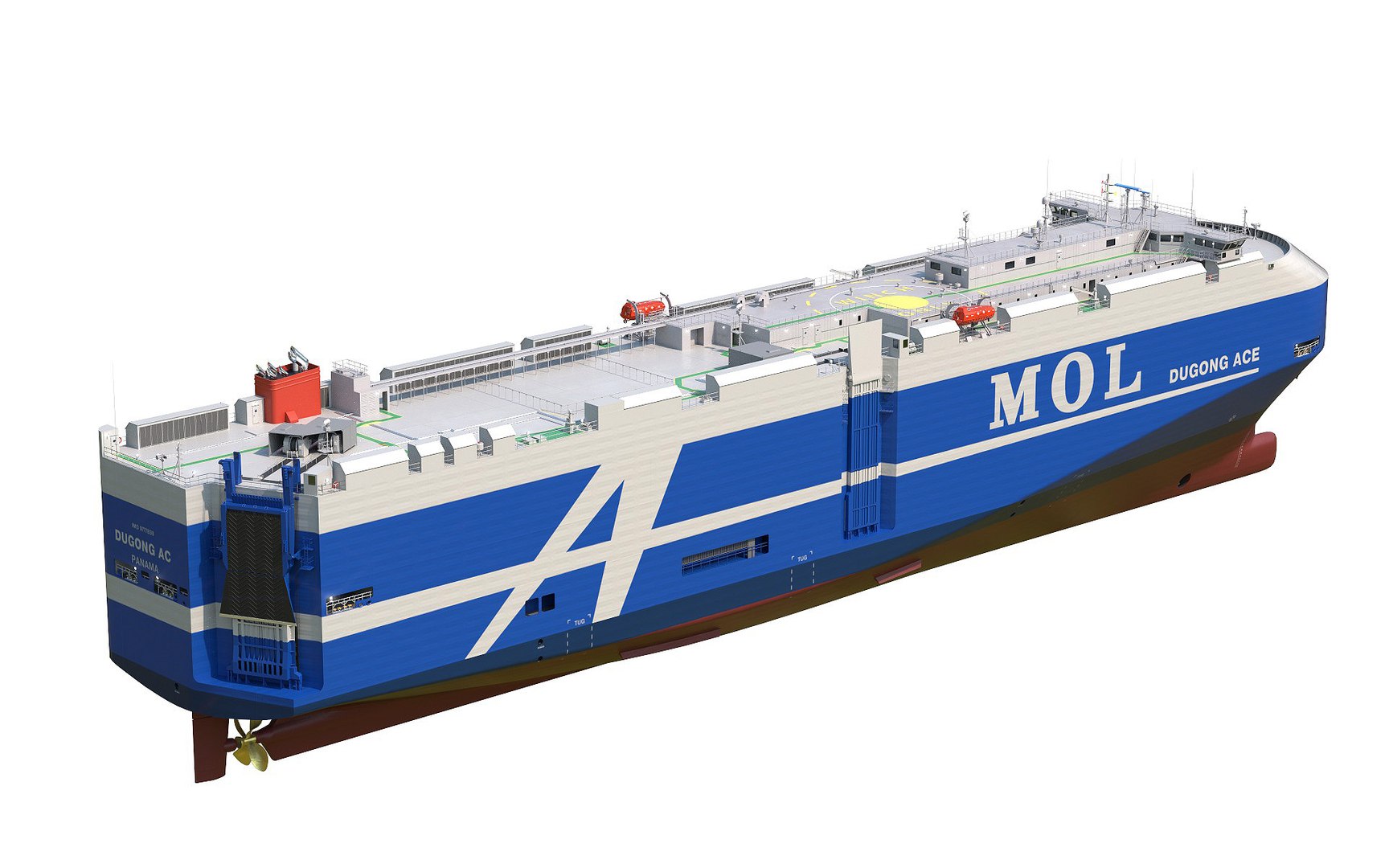 3D RoRo MOL DUGOND ACE - TurboSquid 1888208