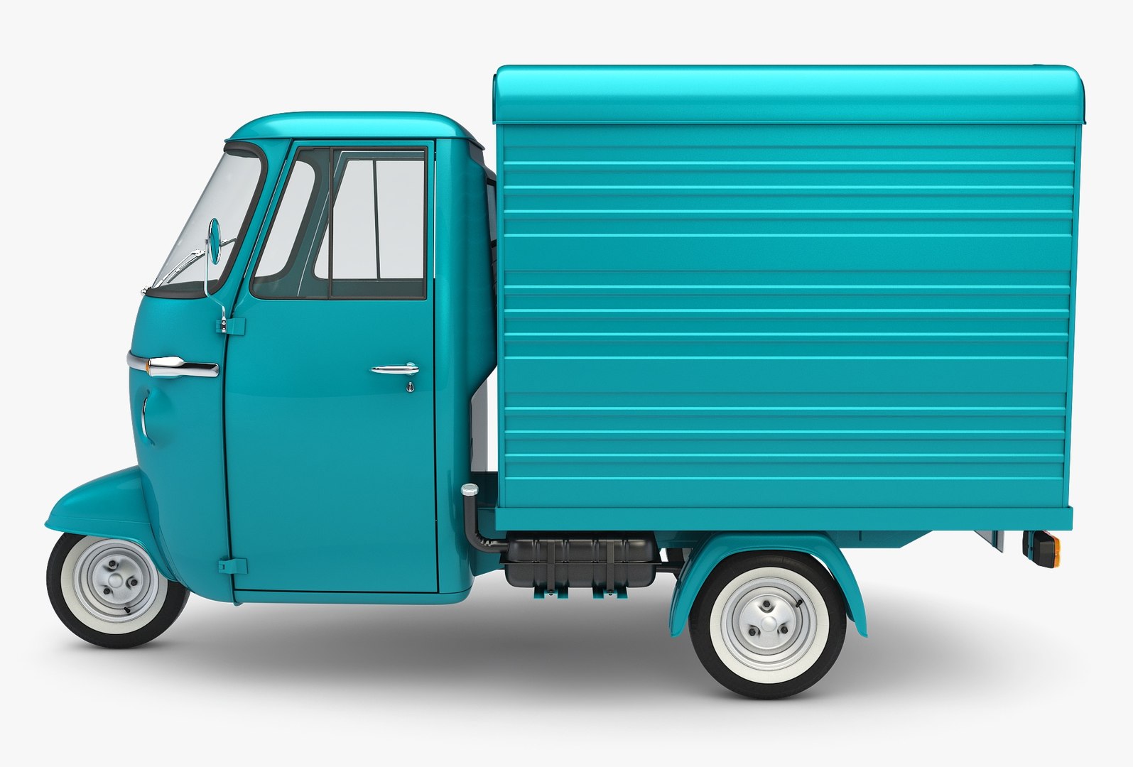 Generic Delivery Mini Truck Cargo Box A 3D Model - TurboSquid 2296924