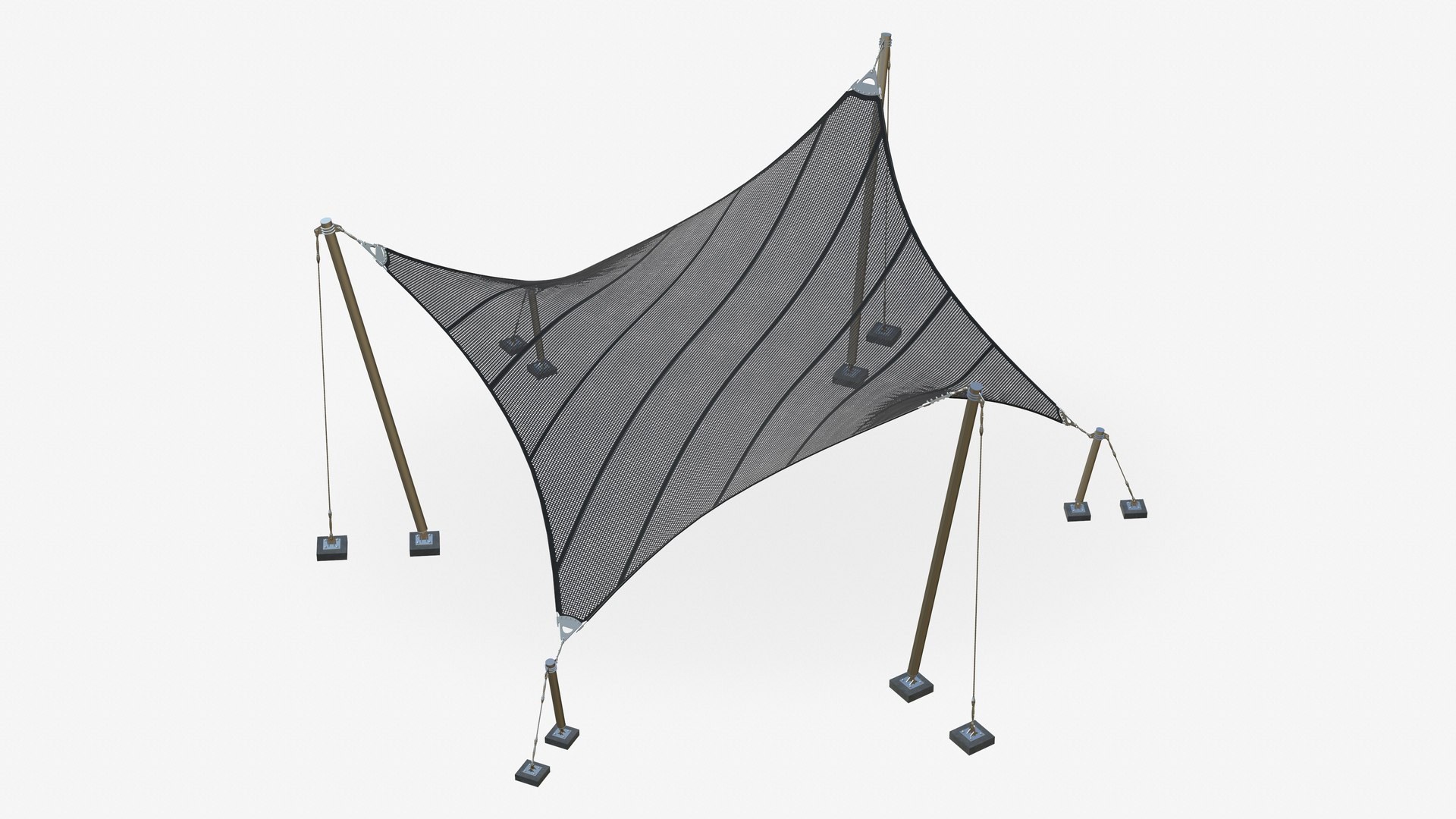 Tensile Structures Mesh Architecture 3D model - TurboSquid 1917701