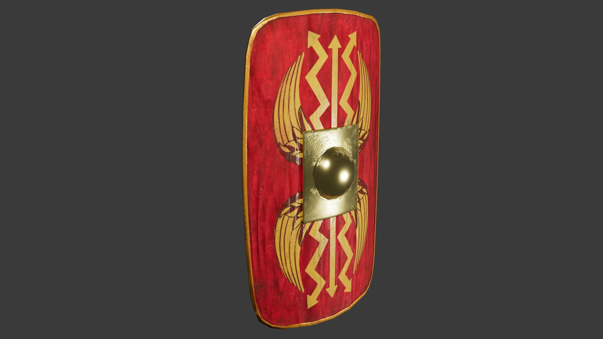 Roman Gladiator Shield Model - TurboSquid 2072696