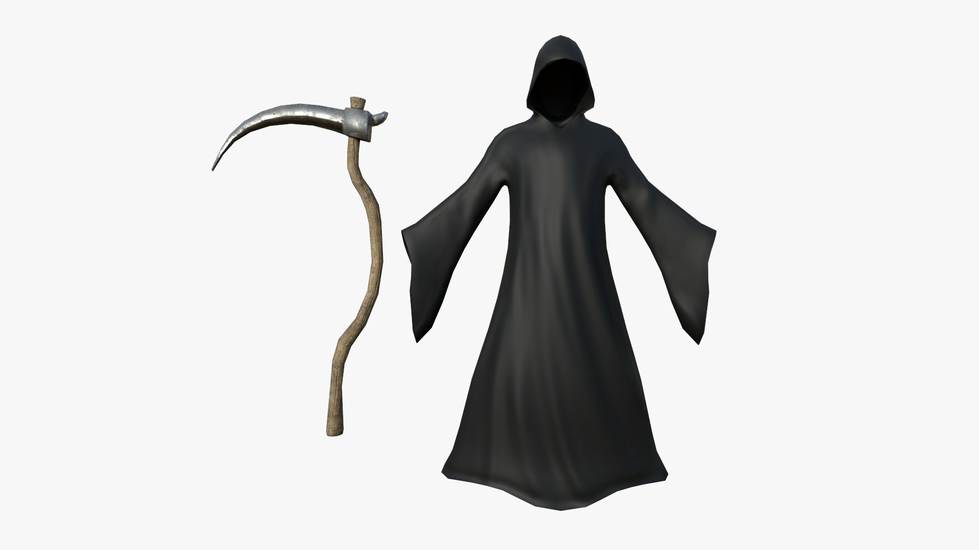 3D Grim Reaper Costume A06 Rubber Death - Character Design Model ...