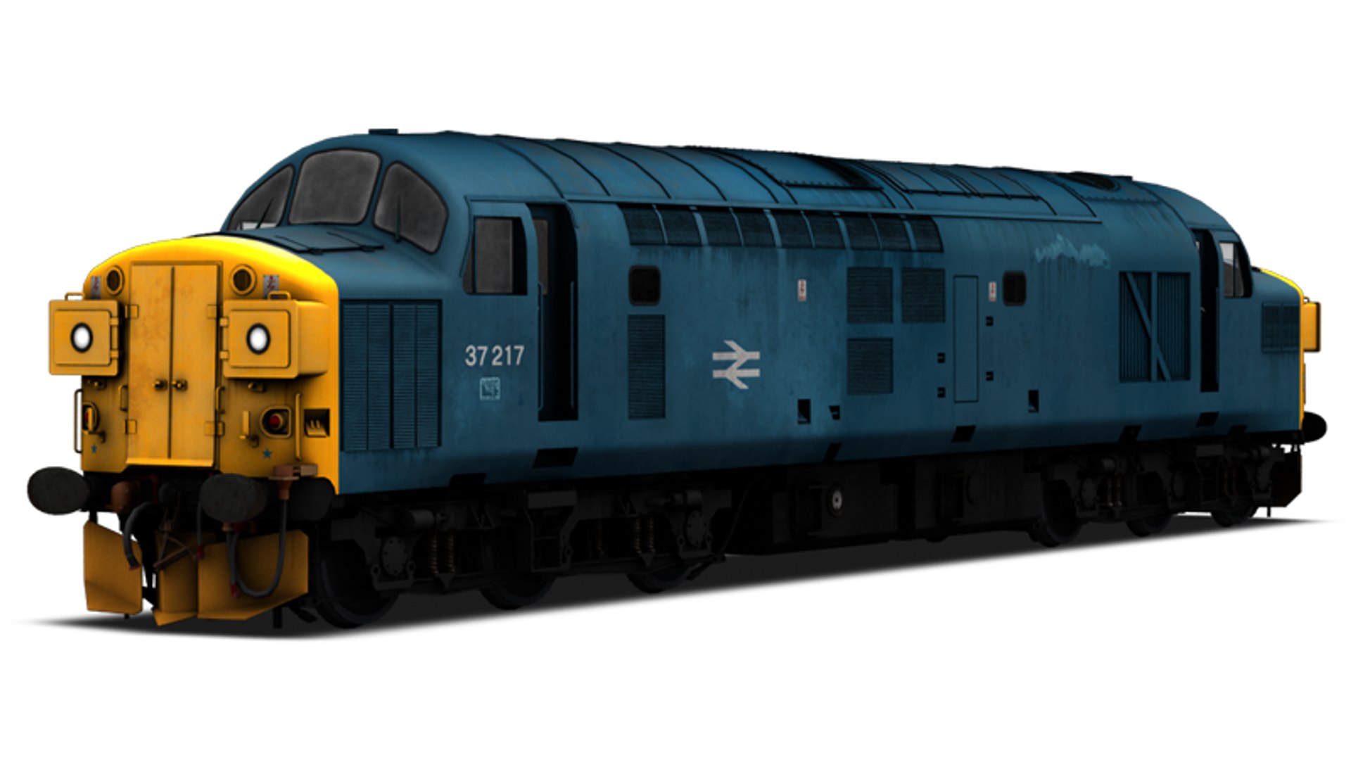 3d Class 37 Locomotive Model