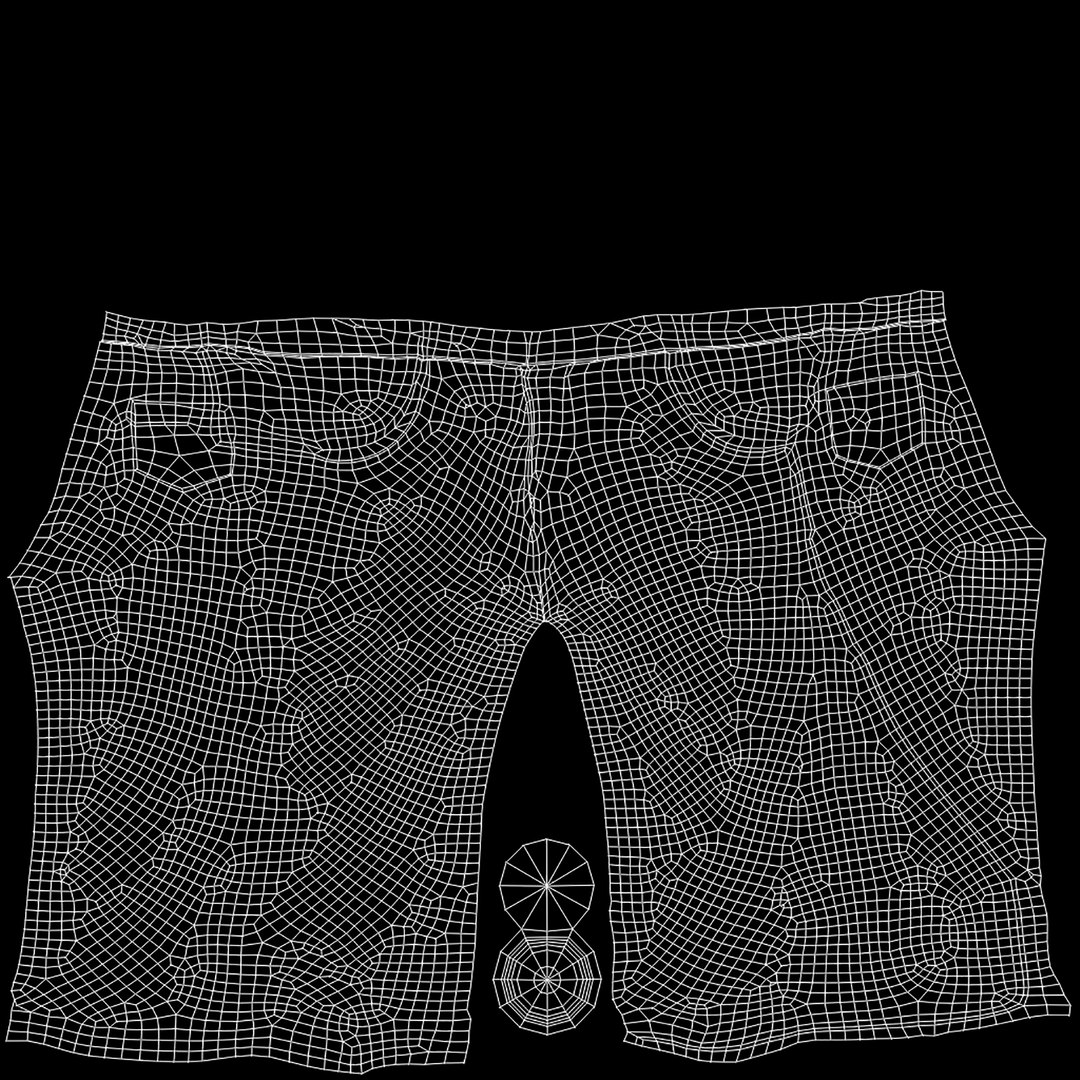 3D Women Oversize Jeans Pants - TurboSquid 1858552