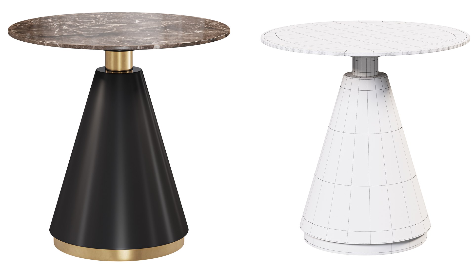 3D Colmore Esstisch Marmorlook Gold Table Model - TurboSquid 2198523