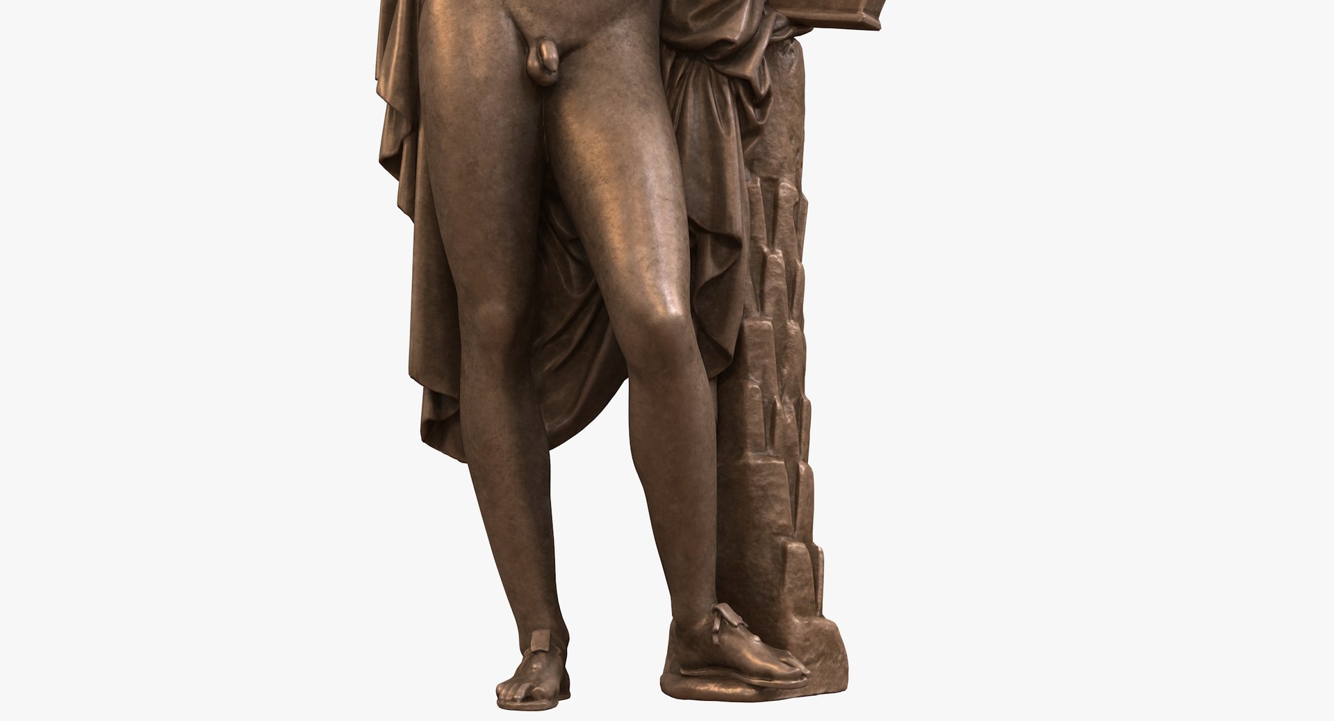 3D Apollo Statue Bronze - TurboSquid 2129324