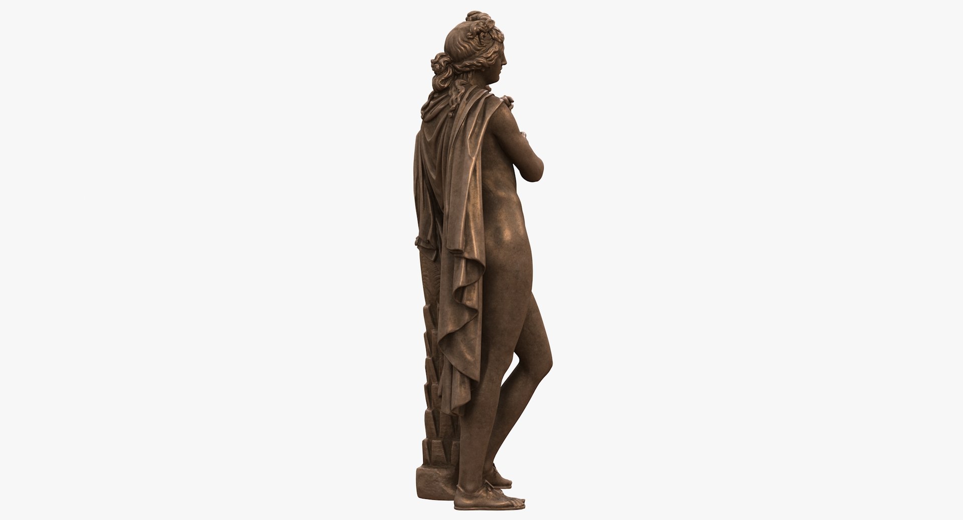 3D Apollo Statue Bronze - TurboSquid 2129324