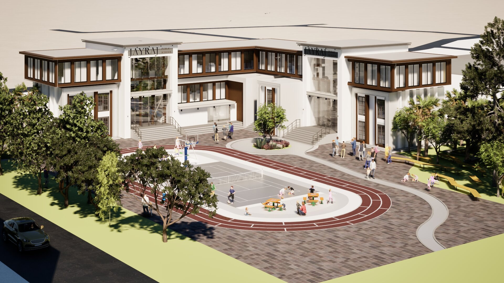 Detail School And University Campus 3d Model 3D Model - TurboSquid 2333906