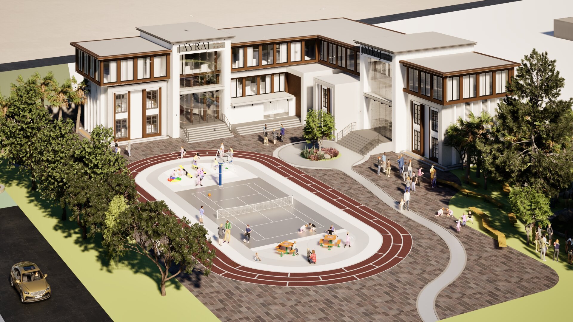 Detail School And University Campus 3d Model 3D Model - TurboSquid 2333906